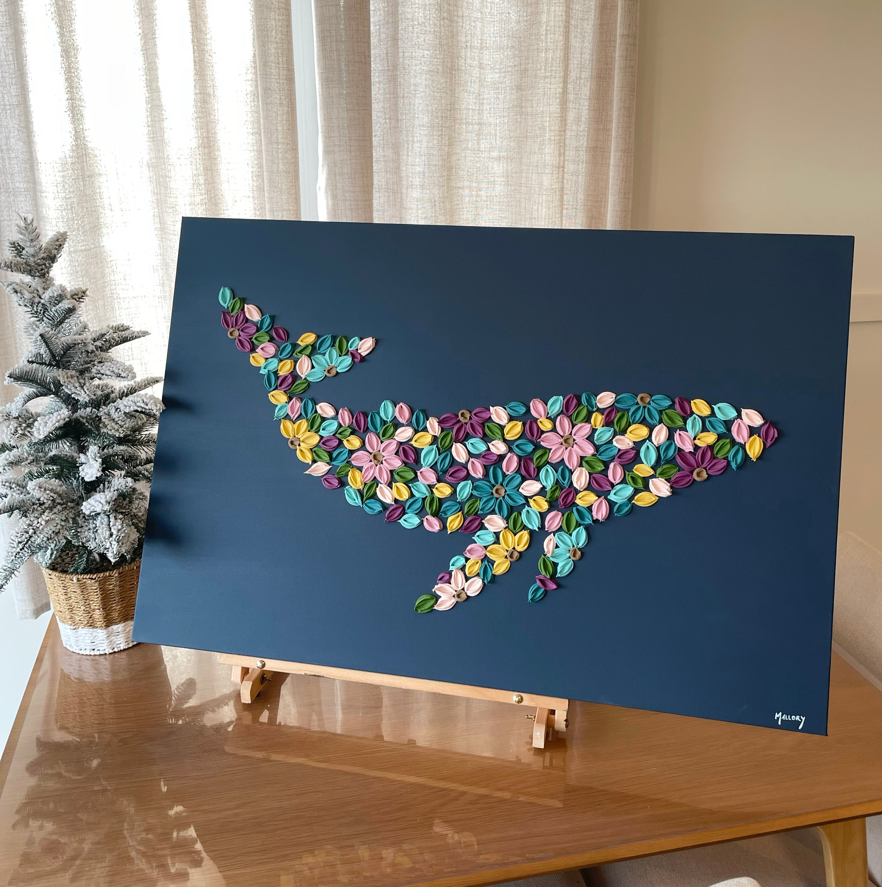 ‘Tide Keeper' - Original Bloom Whale™ Artwork – Mallory Renee Art